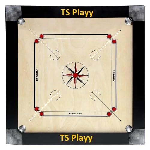 Buy TS Playy Presents 36 inches Carom Board 4mm Chakri Back Full Size ...