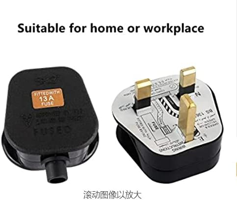 Shoppawhile 3 Pack Plugs 3 Pin 13Amp Fused 250V 3 Pin Plug UK Mains ...