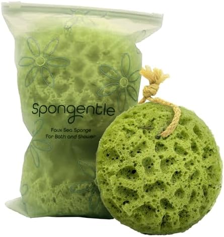 Amazon.com: Spongentle Deep Cleansing Body Loofah Sponge, Natural ...