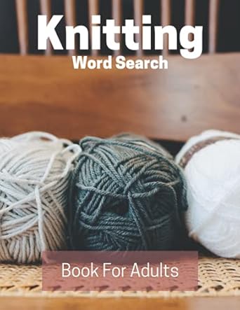 Amazon.com: Knitting Word Search Book For Adults: Large Print Puzzle ...