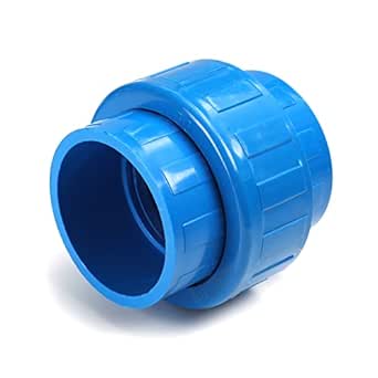 Amazon.com: MroMax 1Pcs 50mm x 50mm PVC Pipe Fitting Union Solvent ...