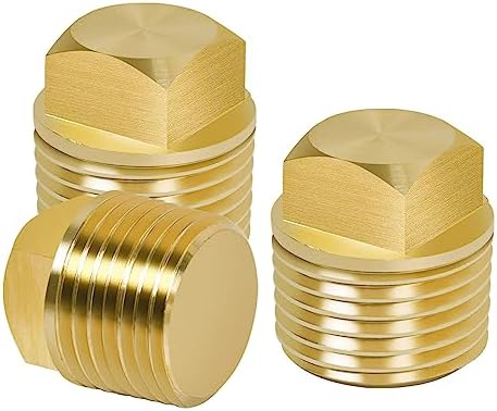 Amazon.com: Poktlife 3 PCS 1/2" NPT Boat Plugs,Solid Brass Boat Drain ...