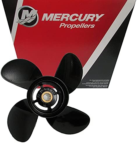 Mercury Spitfire 4-Blade Aluminum Propeller Prop 9.3 x 11P 25-30HP 48 ...