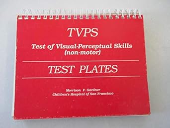 Tvps Test of Visual-perceptual Skills (Non-motor) Test Plates ...