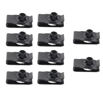 Amazon.com: ZHYOHEN 10PCS Extruded U-Nuts Bumper Fenders Clip-on Spring ...