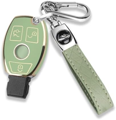 Amazon.com: QBUC for Mercedes Benz Key Fob Cover with Keychain Soft TPU ...