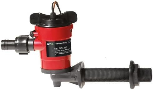 Amazon.com: Johnson Pump 38503 Aerator Pump 500 GPH 90°, Black : Sports ...