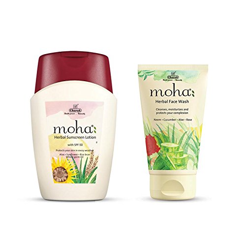 Amazon.com: Moha: Herbal Sunscreen Lotion, 100ml with Free Herbal Face ...