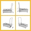 Amazon.com: Mobile Fryer Filter,55L/14.5Gal 370W Frying Filter Cart ...