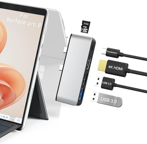 Amazon.com : Surface Pro 8 Docking Station, Surface Pro 8 Hub with 4K ...