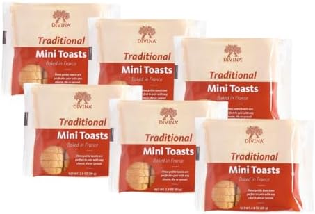 Amazon.com: DIVINA Mini Toasts, 2.80 Oz. (Traditional 6-Pack)