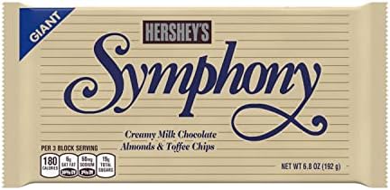 Amazon.com : HERSHEY'S SYMPHONY Creamy Milk Chocolate, Almonds and ...
