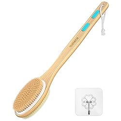 Amazon.com: Metene Shower Brush with Soft and Stiff Bristles, Bath Dual ...