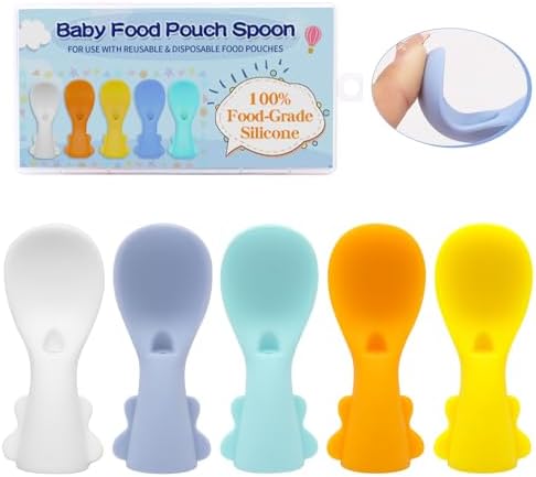 Amazon.com: Universal Baby Food Pouch Spoon Attachment - 10 Pack ...