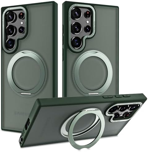 Amazon.com: Tnarru 360 ° Rotatable Magnetic Ring Holder for Samsung Galaxy S22 Plus Case ...