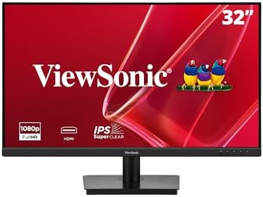 Amazon.com: ViewSonic 32 Inch FHD 1080p IPS Computer Monitor, 75Hz ...