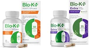 Amazon.com: Bio K+ Vegan Probiotic Bundle – Immune Health w/Wellmune ...