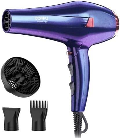 Amazon.com : Hair Dryer with Diffuser, Professional Ionic Hair Dryer ...