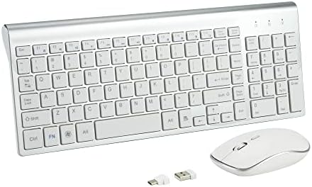 Amazon.com: Wireless Keyboard and Mouse Combo with USB C & USB A ...
