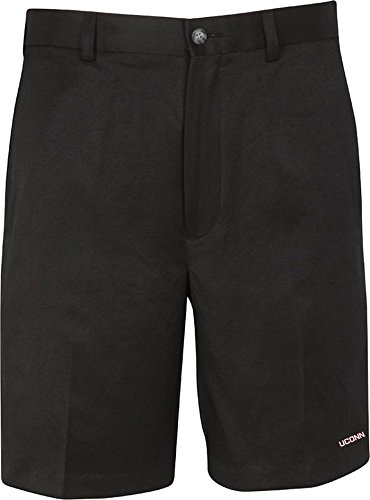 NCAA Connecticut Huskies Men's Flat Front Shorts, 30, Black : Amazon.in ...