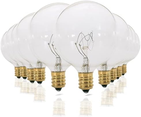 Satco S3728, 40 Watt G16 1/2 Incandescent; Clear; 1500 Average Rated ...