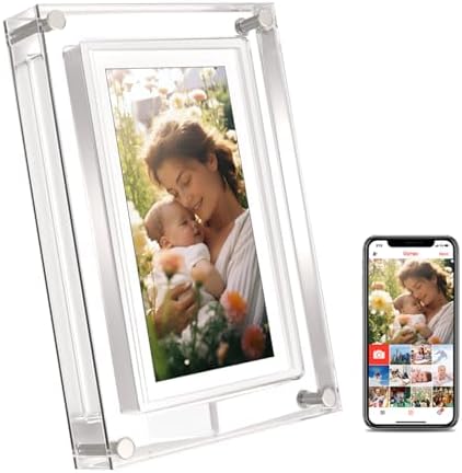 Amazon.com : PhotoShare MyLuma LED 7” WiFi Digital Photo Frame with ...