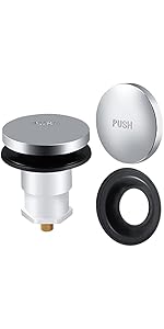 Amazon.com: Dreyoo Bathtub Pop up Drain Stopper, Bathtub Drain Plug ...