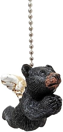 Amazon.com : Rustic Black Bear climbing Ceiling Fan Pull chain extender ...