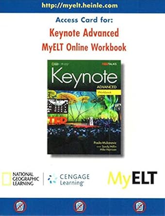 KEYNOTE ADVANCED MYELT ON WORKBOOK PAC: 9781305880535: Amazon.com: Books