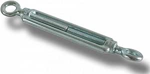 Beta 80050124 Model 8005 ZM24 Eye and Eye Turnbuckle, Galvanized, M24 ...