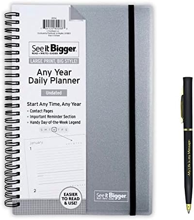 Amazon.com : PlanAhead SEE IT BIGGER Monthly/Weekly Large Deluxe Planner/Organizer October 2021 ...