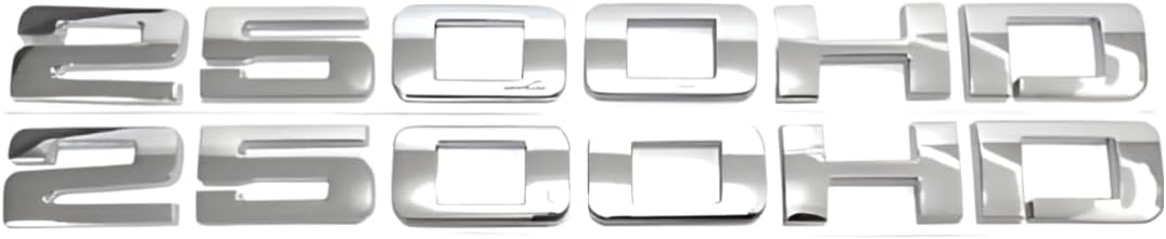 Amazon.com: 2500 HD Badge Emblem 2-PC Silver - Set of 2 Replacement ...