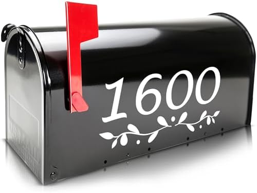 ASSURED SIGNS 3 Inch Reflective Mailbox Numbers for Outside - 5 ...