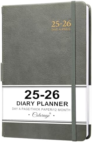 Academic Diary 2025 2026 Day per Page A5, Daily Planner with Monthly ...