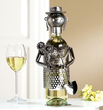Gilde Flaschenhalter GÄRTNERIN - Gärtner Sonnenblumen 65550 : Amazon.de ...