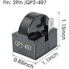 Amazon.com: MEETOOT 2pcs QP-02-4.7 PTC Refrigerator Start Relay 2 Pin ...