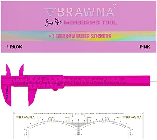 Amazon.com : BRAWNA 1 Pc Brow Pro Measuring Tool with 1 Eyebrow Ruler ...