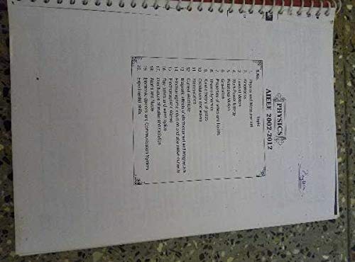 Physics AIEEE (2002-2012) Spiral Binding Book : Amazon.in: Books