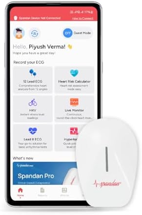 Agatsa Multivital 2.0 | 12 Lead Portable ECG device |HRV, Spo2 & Body ...