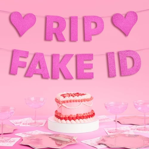 Amazon.com: xo, Fetti RIP Fake ID Birthday Party Banner - 5 Ft. | Bday ...