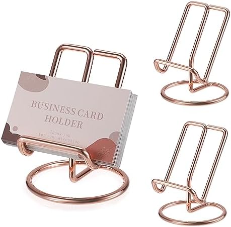 BTSKY 1pcs Metal Business Card Holder - Desktop Display Stand for Discs ...