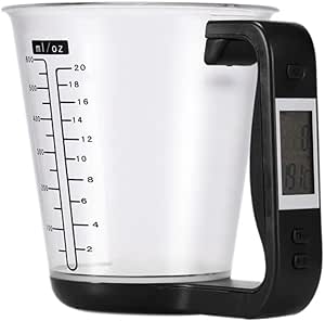 Amazon.com: Electronic Measuring Cup Kitchen Scales With LCD Display ...