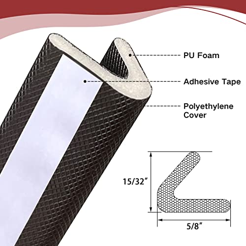 Snapklik.com : Door Frame Weather Stripping, Self Adhesive Weather ...