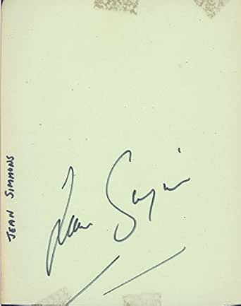 Jean Simmons - Signature co-signed By: Phyllis Calvert at Amazon's ...