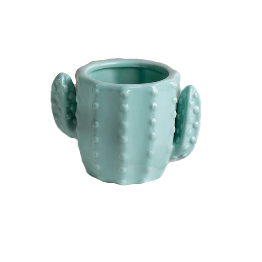 Amazon.com : wybcfp Cactus Shaped Pot Ceramic Indoor Plant Vase Cactus ...