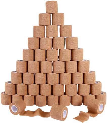 Amazon.com: 48 Pack 2” x 5 Yards Self Adhesive Bandage Wrap Athletic ...