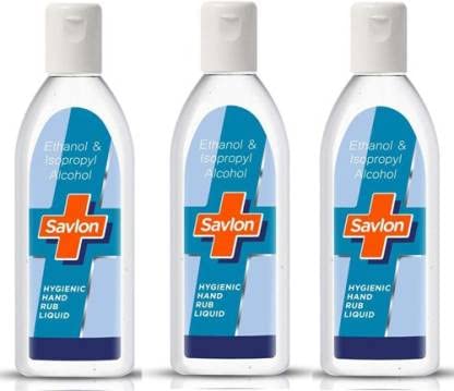 Savlon HAND SANITIZER 200ML X 3 Hand Rub Bottle (3 x 200 ml) : Amazon ...