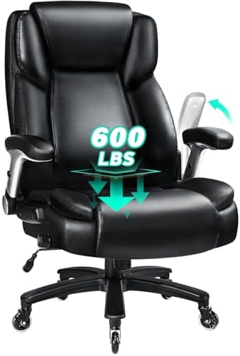Amazon.com: VITESSE 600lbs Big and Tall Office Chair with Flip up ...