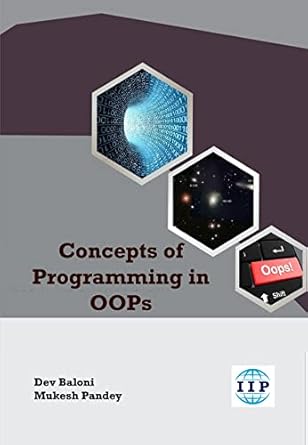 Buy Concepts of Programming in OOPS Book Online at Low Prices in India ...