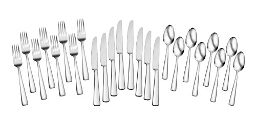 Snapklik.com : Oneida Chefs Table 24 Piece Everyday Flatware Dining Set
